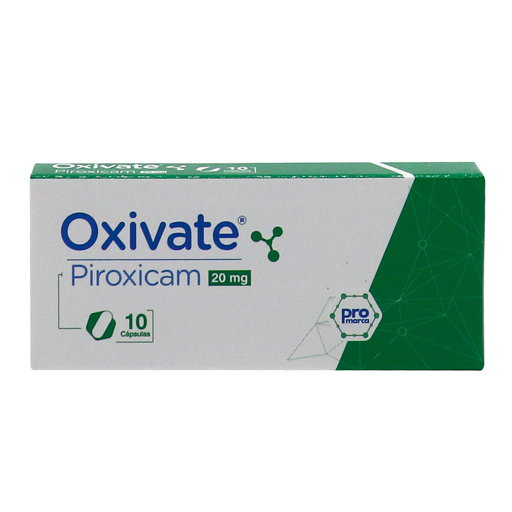 Oxivate 20Mg Capsulas Caja X 10