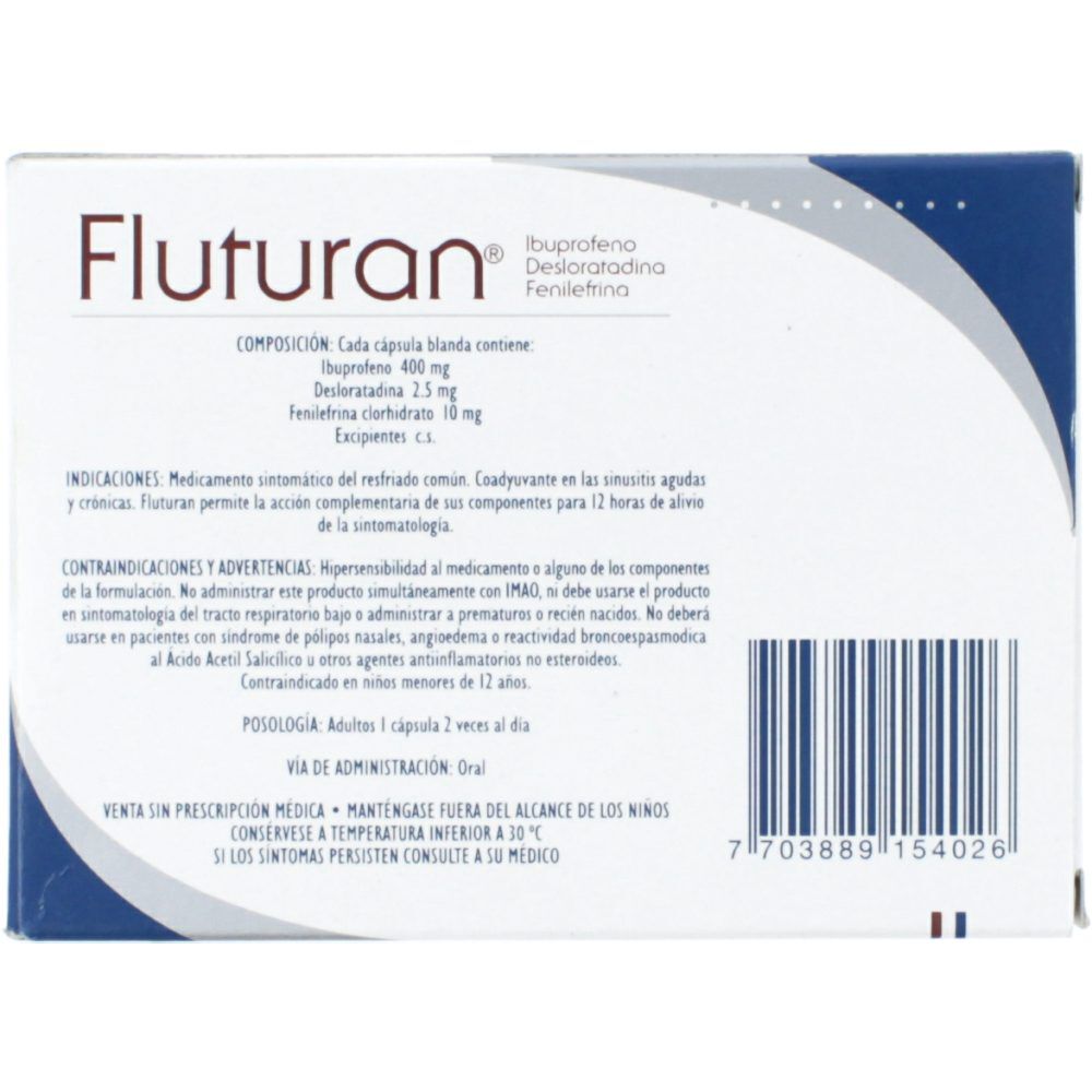 Fluturan Cápsulas Blandas Caja X 10