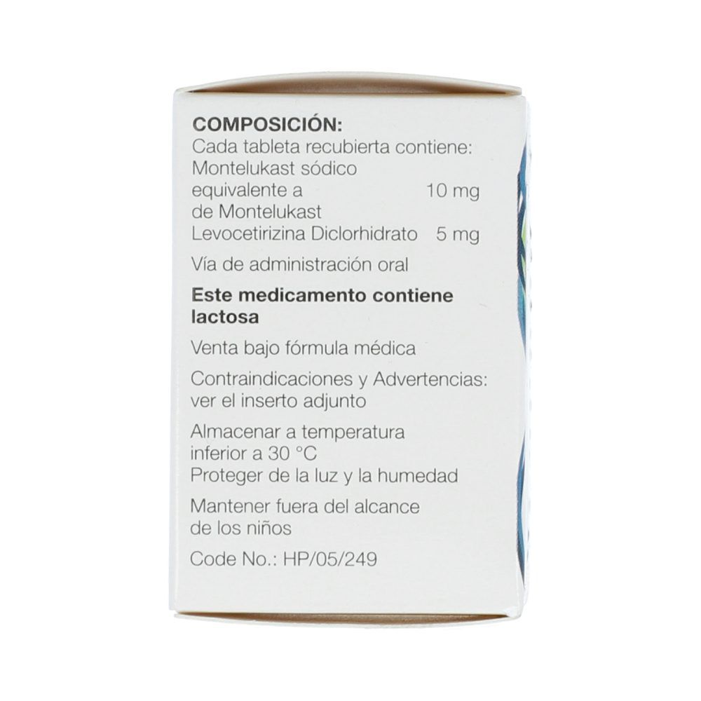 Glemont L Tabletas Recubiertas 10Mg+5Mg Frasco X 28