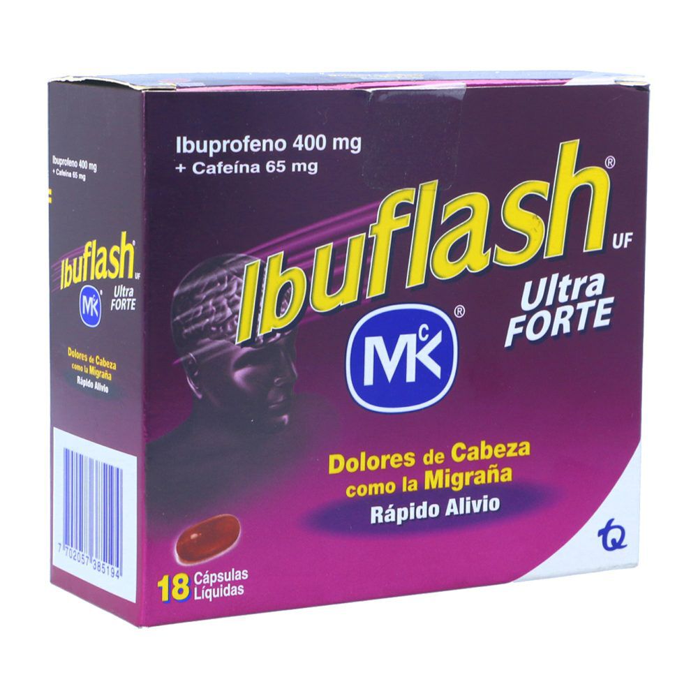 Ibuflash Ultra Forte Caja X 18 Cápsulas Blandas