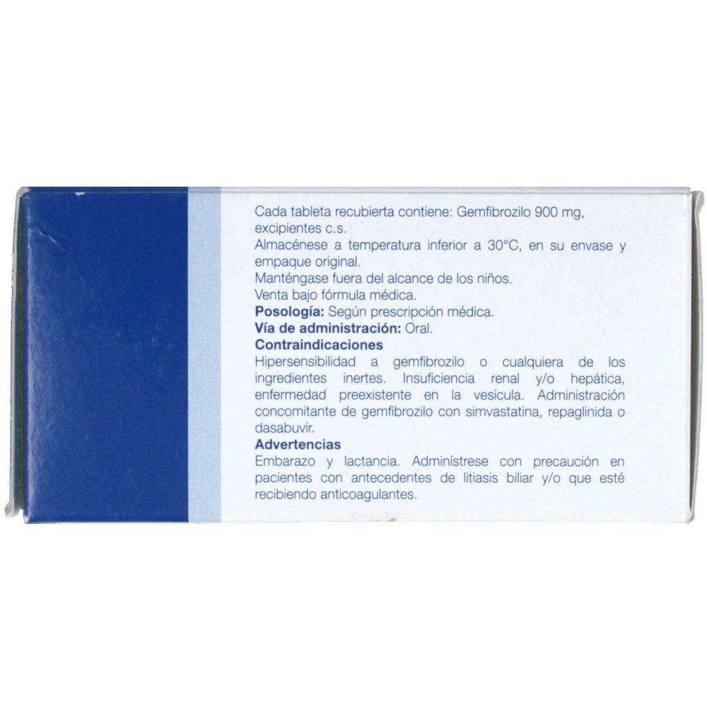 Lopid 900Mg Caja X 20 Tabletas Recubiertas