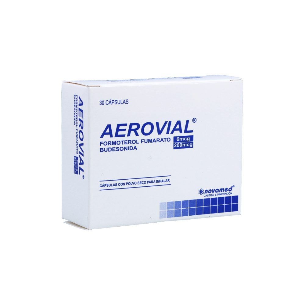 Aerovial Sin Inhalador (200Mcg+6Mcg)/Dosis Sin Inhalador Cápsulas Polvo ...