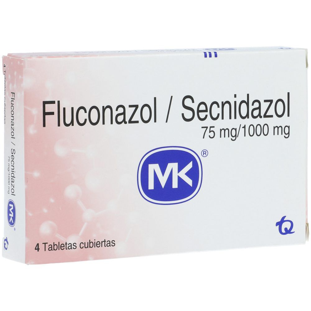 Fluconazol+Secnidazol (75+1000)Mg Tabletas Recubiertas Caja X 4
