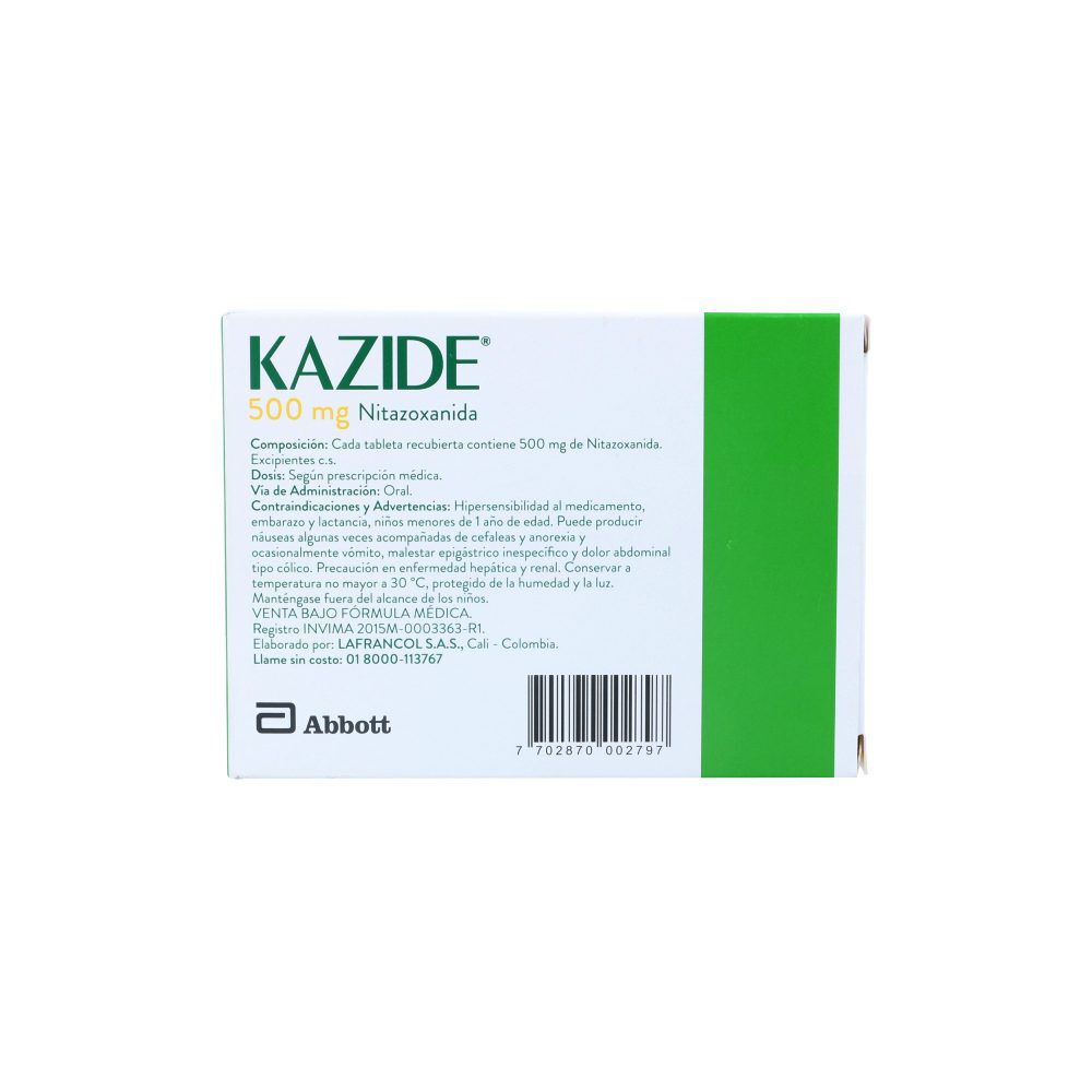 Kazide 500Mg Caja X 6 Grageas