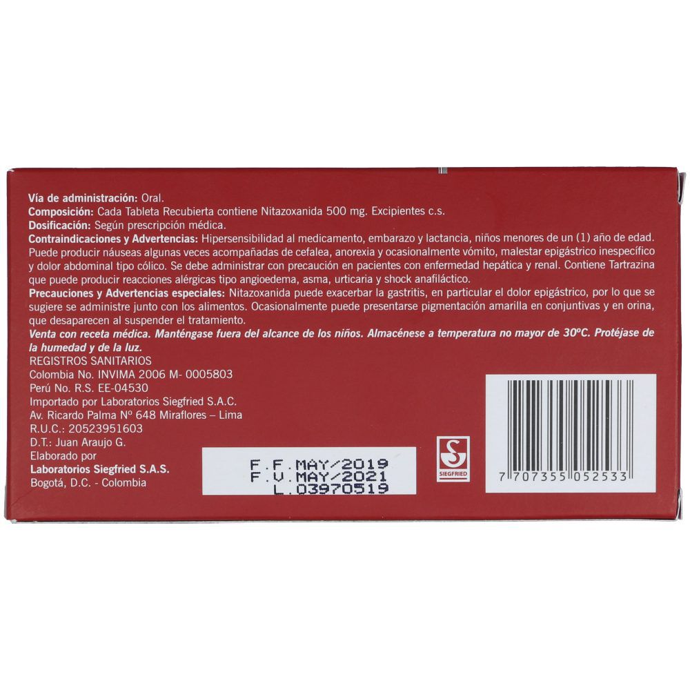 Mixel 500Mg Caja X 6 Tabletas