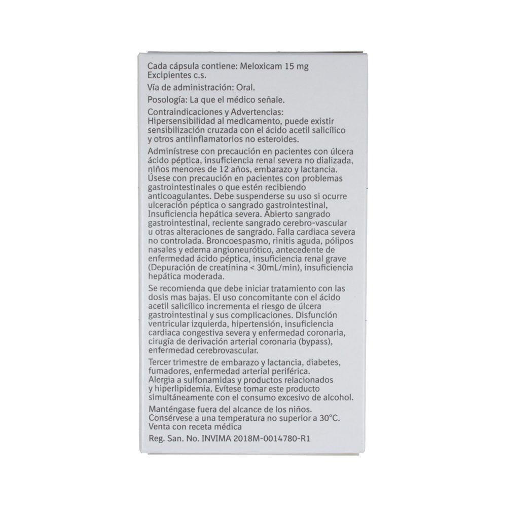 Niflamin Pl Forte 15Mg Caja X 5 Cápsulas