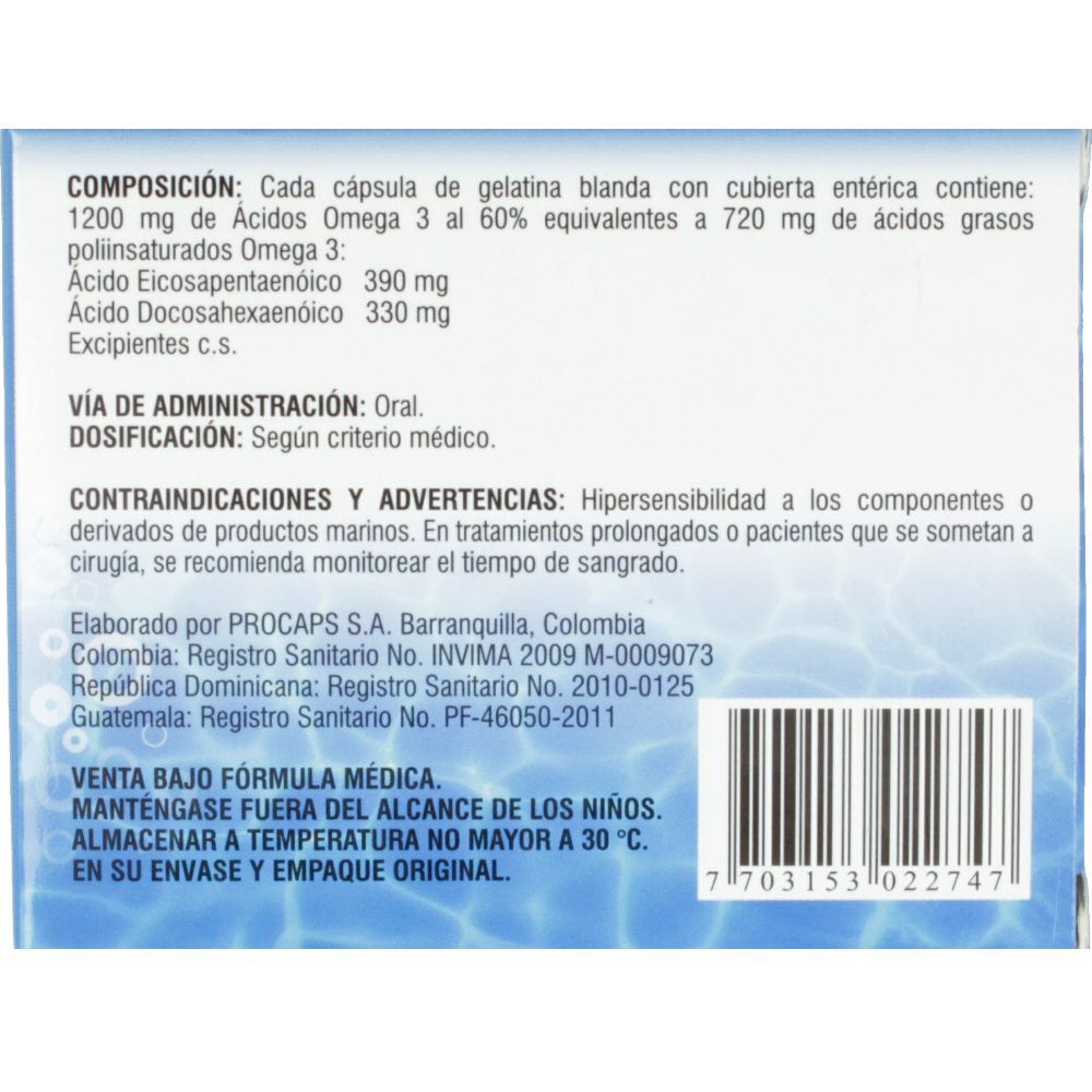 Epax EC Cápsulas Blandas 720Mg Caja X 50