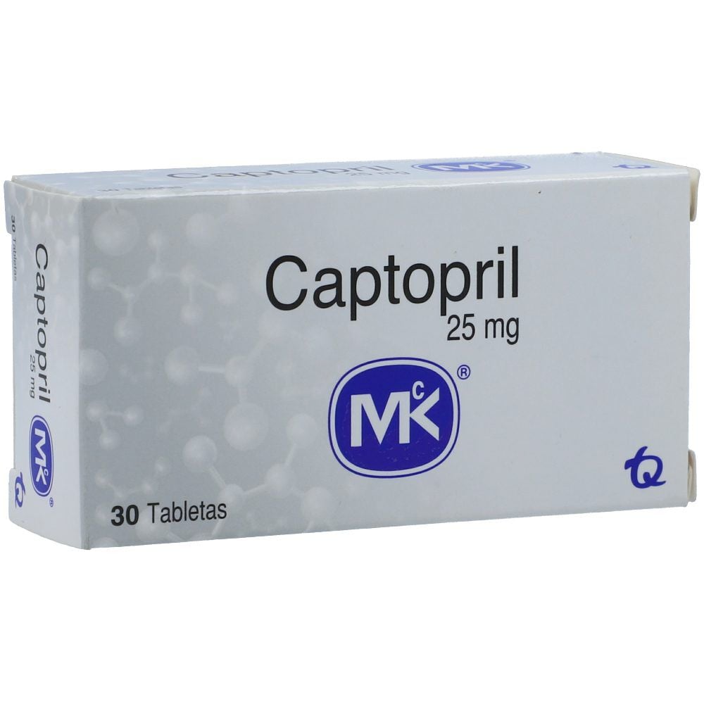 Captopril Mk 25Mg Caja X 30 Tabletas