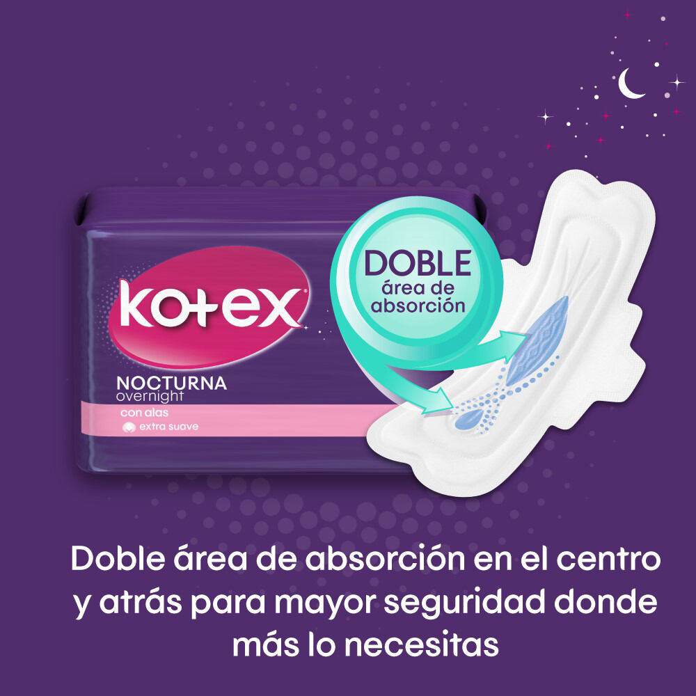 Toallas Femeninas Nocturnas Kotex Econopack Paquete X 30