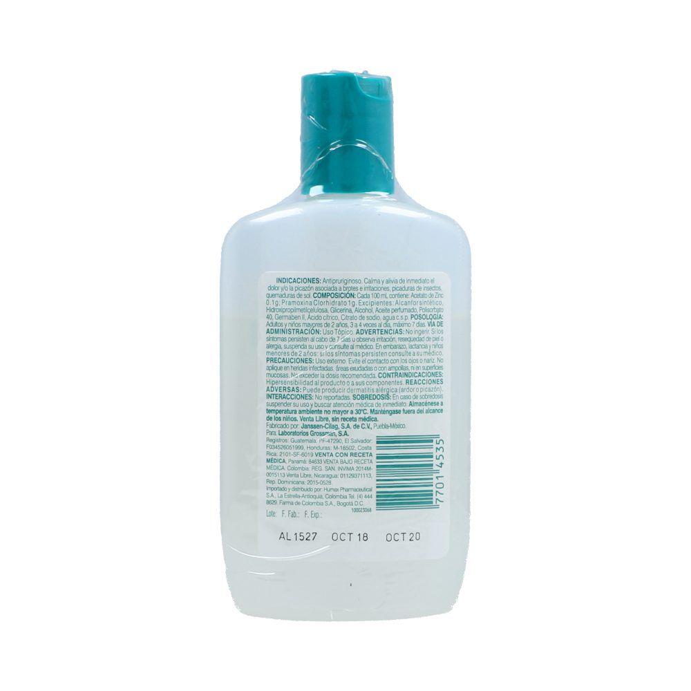 Caladryl Clear Loción Tópica Transparente Frasco X100mL