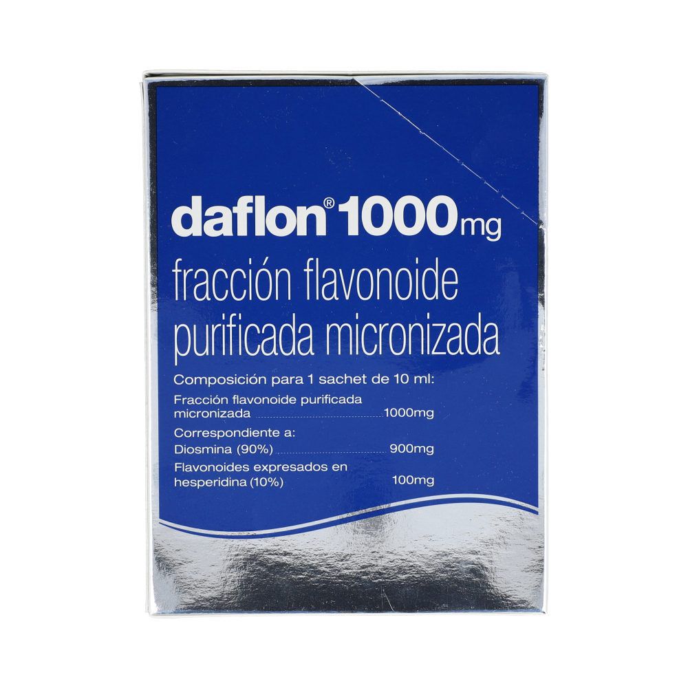 Daflon Suspensión Oral (900+100)Mg/10mL Caja X 30 Sobres X 10 mL