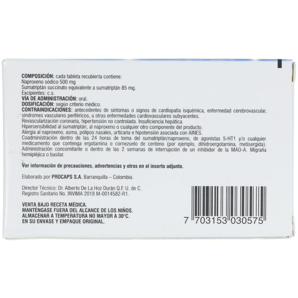 Trass Tabletas Recubiertas 500Mg + 85Mg Caja X 4