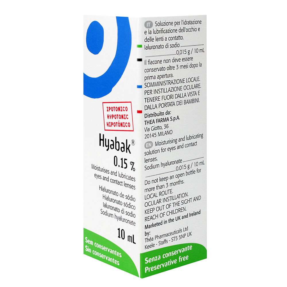 Hyabak 0.15% Frasco X 10 mL