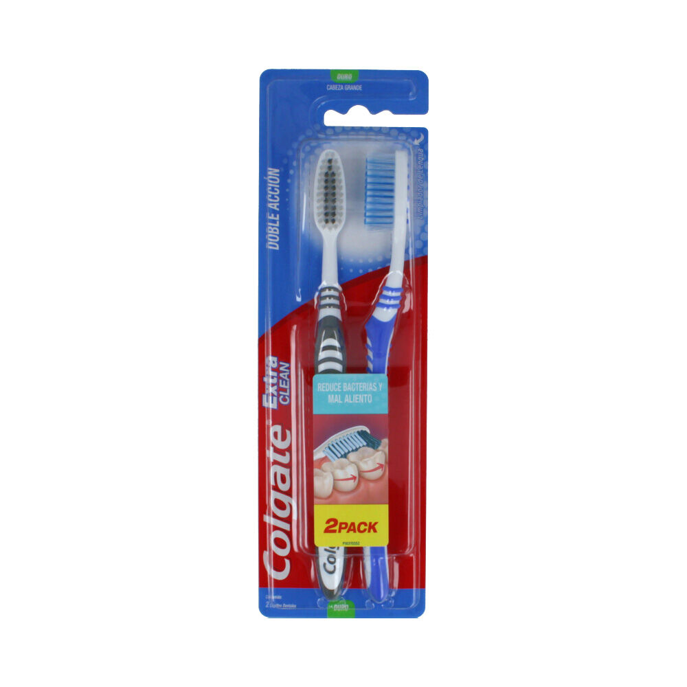 Cepillo Colgate Extra Clean 2X1 Paquete X 1