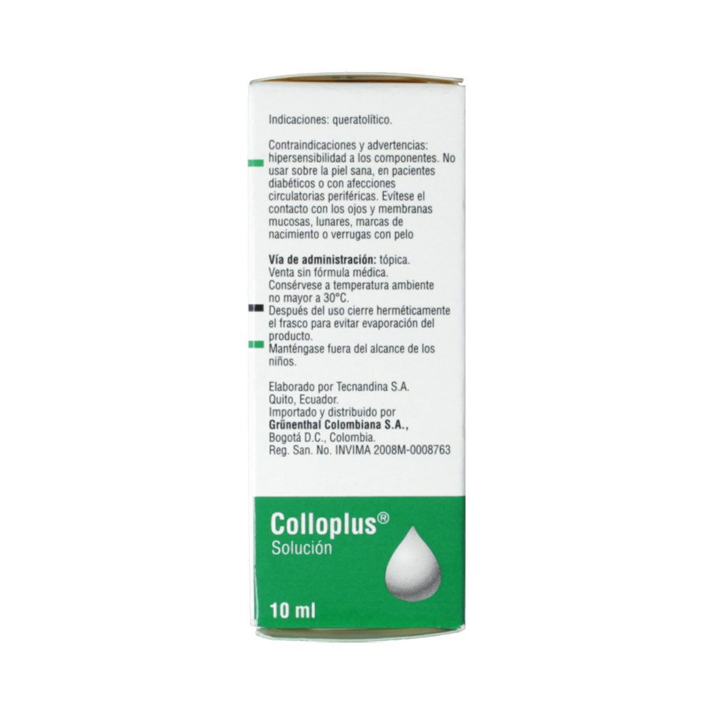 Colloplus Ácido Salicílico/ Ácido Láctico Solución Tópica Frasco X 10 mL