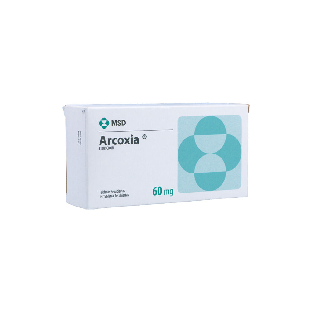 Arcoxia 60Mg Caja X 14 Tabletas