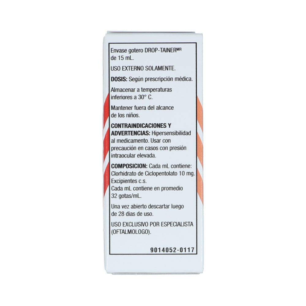 Cyclogyl 1% Solución Oftalmica Esteril Frasco X 15 mL