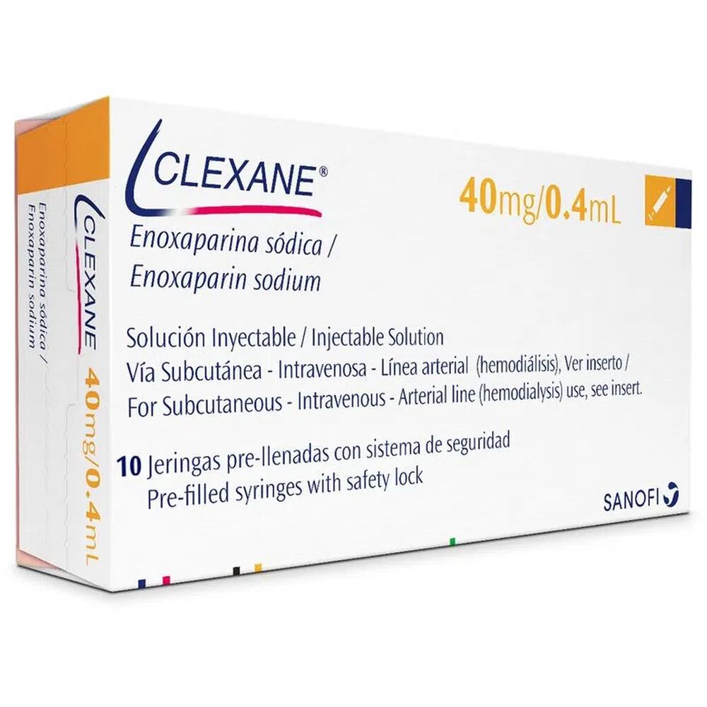 Clexane 40Mg/0.4Ml(100Mg/Ml) 10 Jeringas 0.4 ml