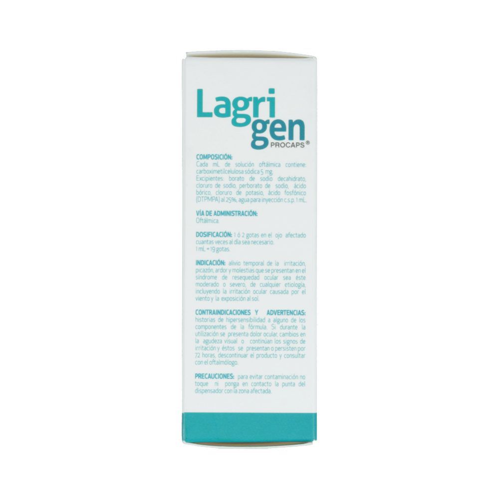 Lagrigen 5Mg/mL Solución Oftalmica Frasco X 10 mL