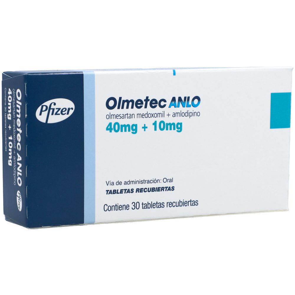 Olmetec Anlo Tabletas Recubiertas 40+10Mg Caja X 30