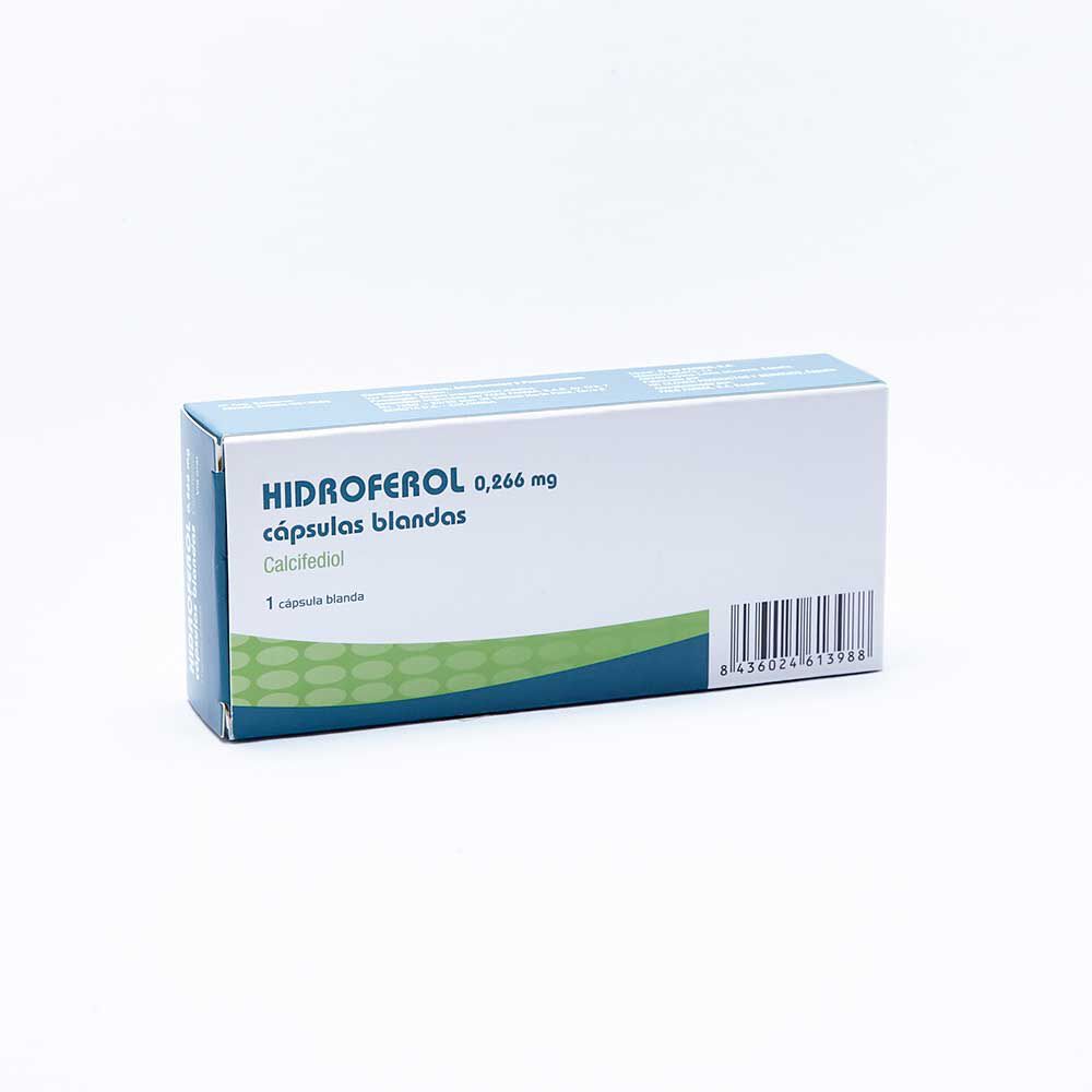 Hidroferol Cápsulas Blandas 0.266Mg Caja X 1