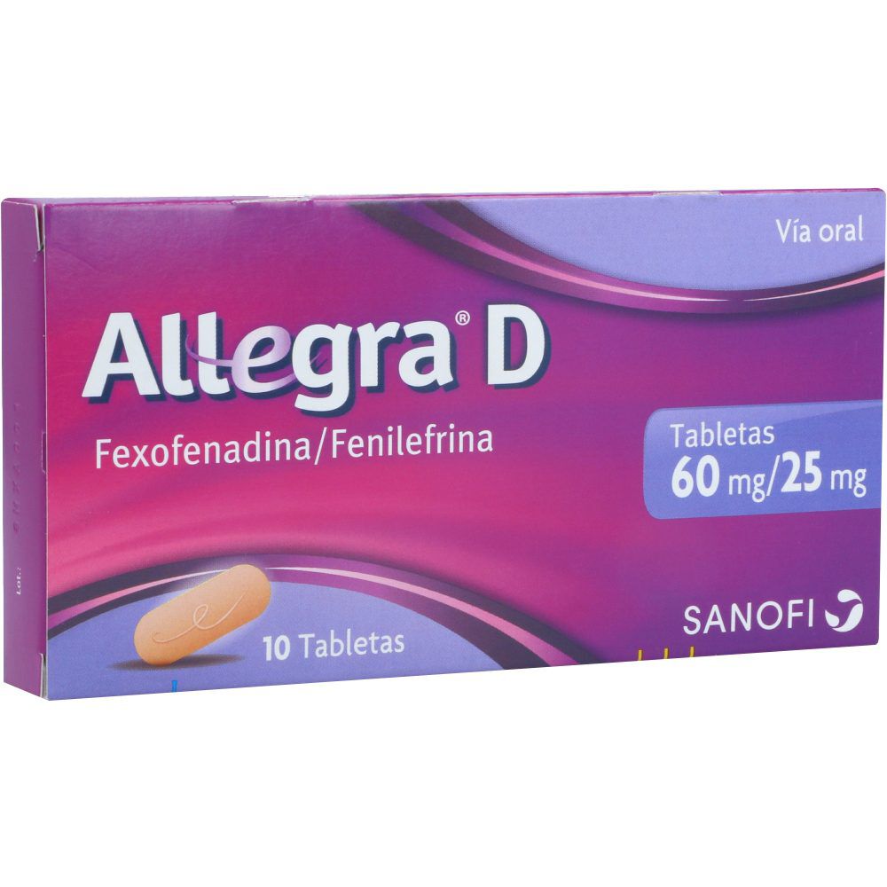 Allegra D (60+25)Mg Caja X 10 Tabletas