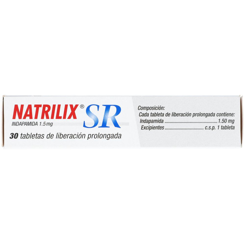 Natrilix Sr 1.5Mg Caja X 30 Tabletas Liberación Prolongada