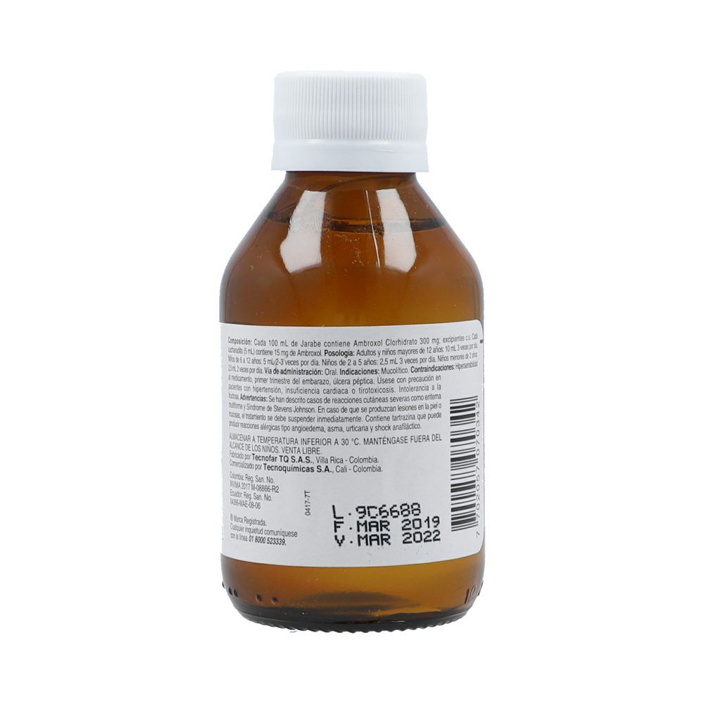 Ambroxol 15Mg/5Ml Jarabe Frasco X 120Ml Mk