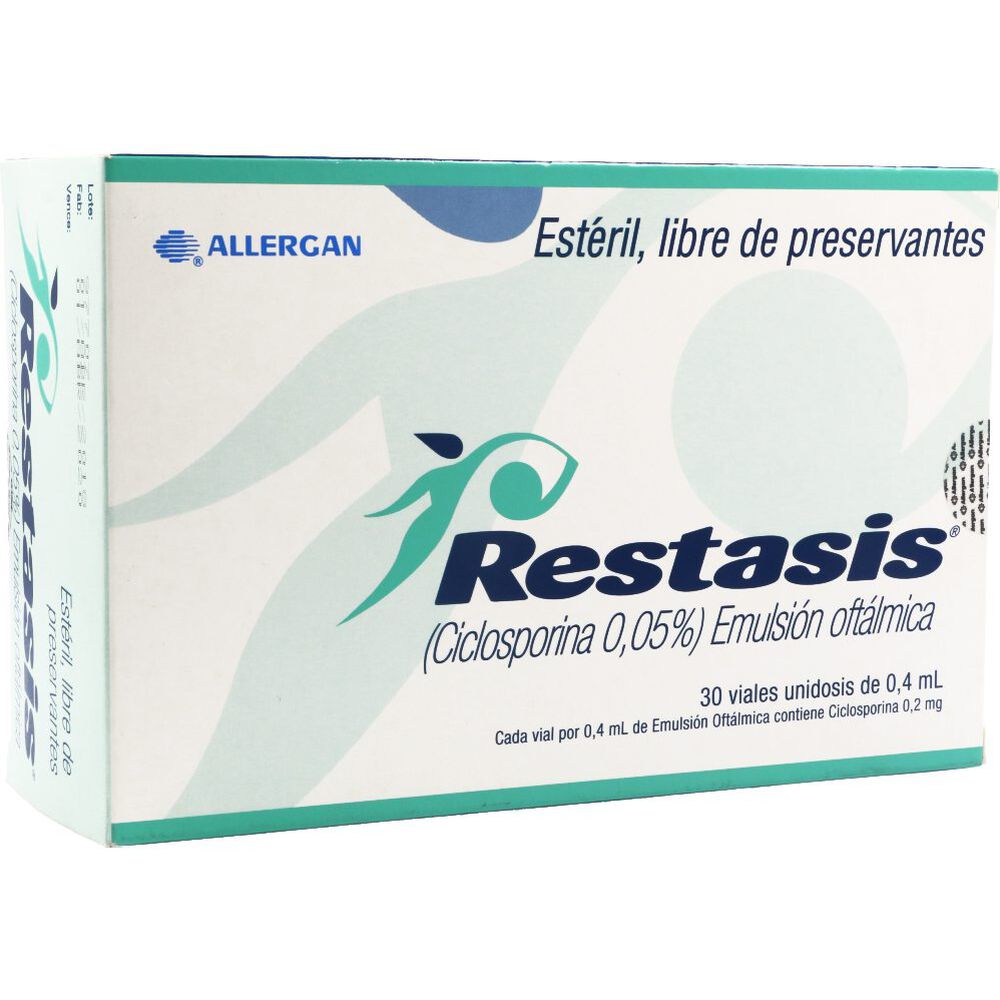 Restasis Emulsión Oftálmica 0,05% Caja X 30 Dosis