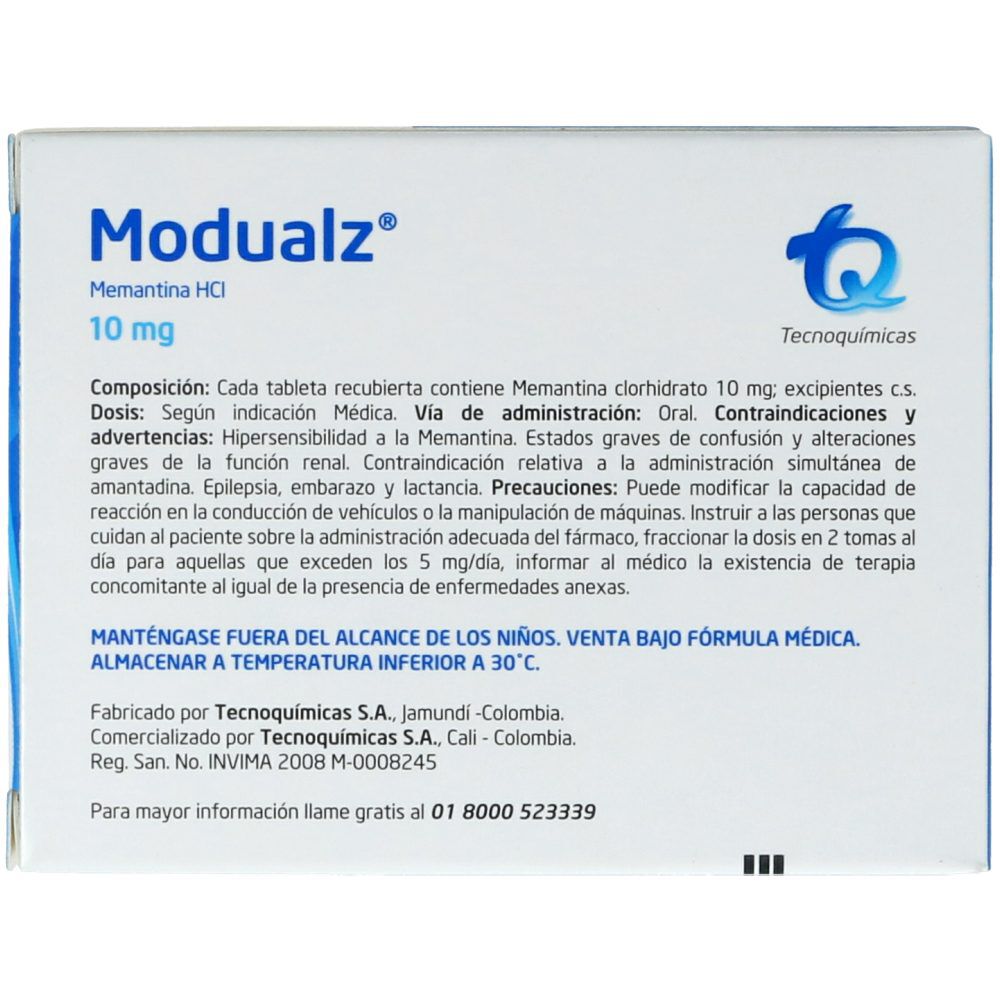 Modualz Tabletas Recubiertas 10Mg Caja X 28