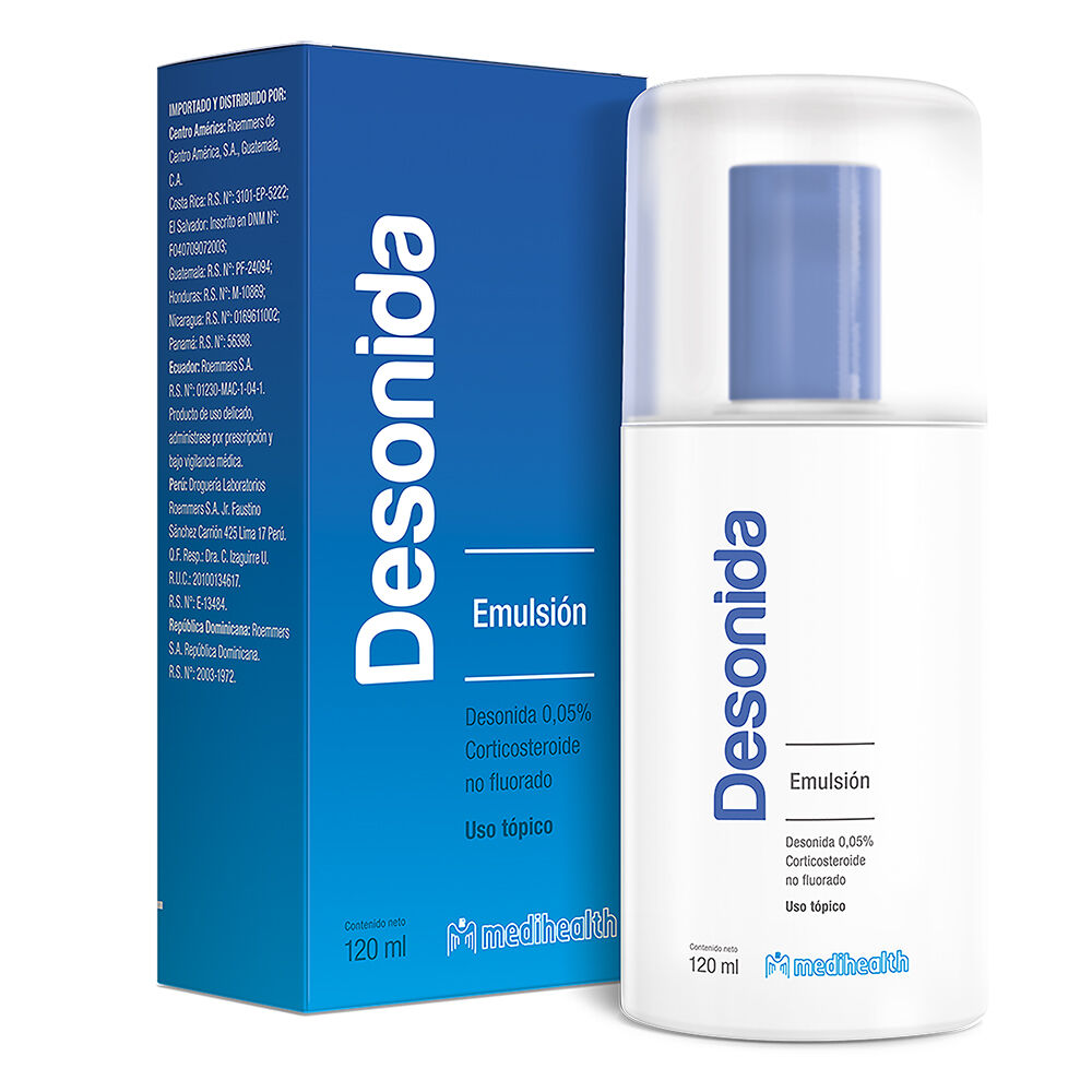 Desonida Emulsión Tópica · 120 ml