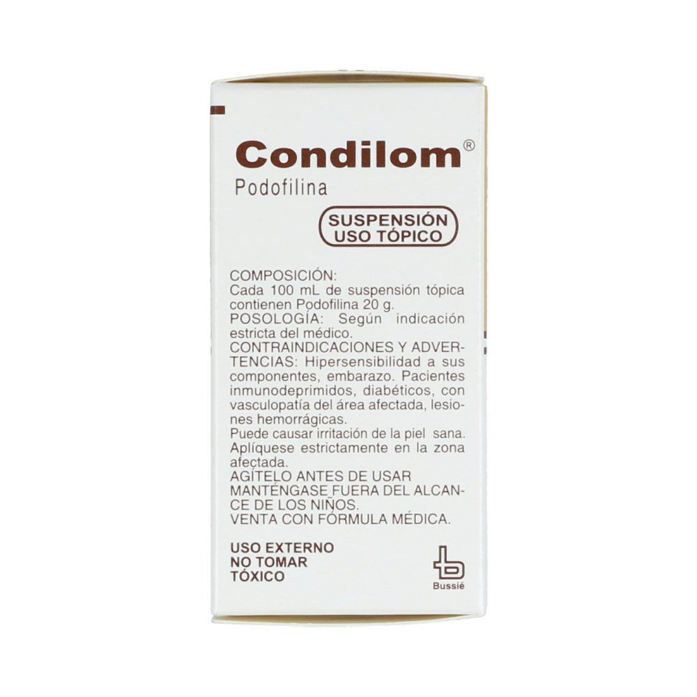 Condilom Podofilina Solución Tópica 20% Frasco X 5mL