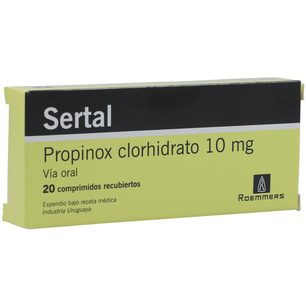 Sertal 10Mg comprimidos recubiertos Caja X 20 Grageas