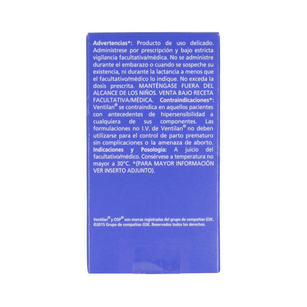 Ventilan OSP 100Mcg Inhalación Oral Frasco X 200Dosis