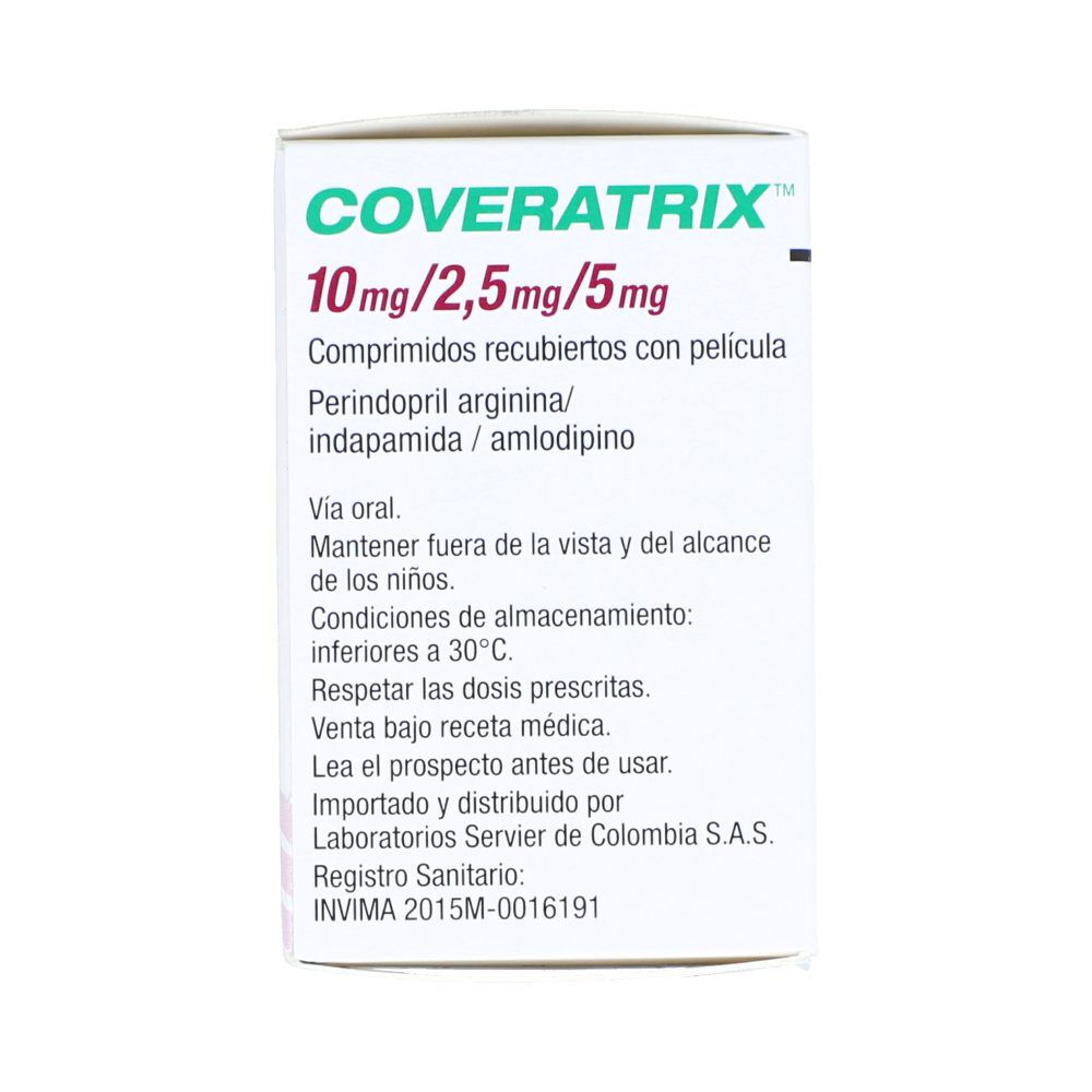 Coveratrix (5+2.5+10)Mg Caja X 30 Tabletas Recubiertas