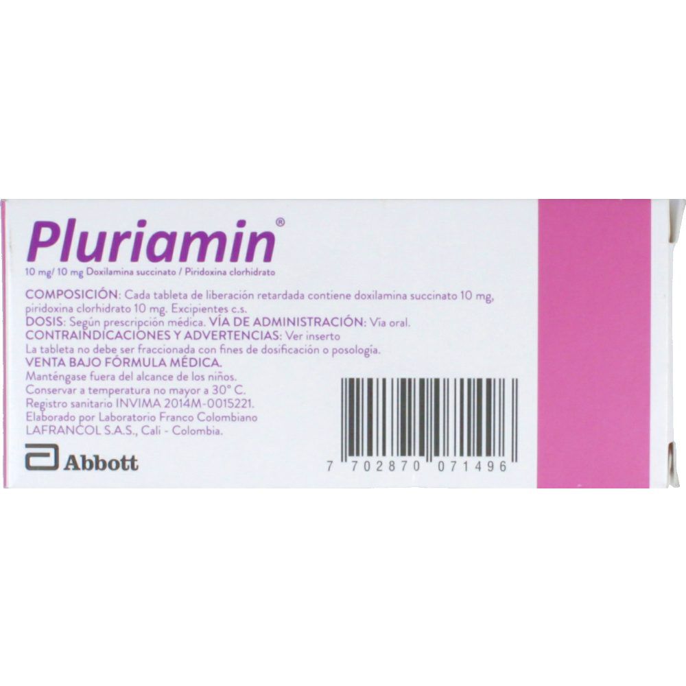 Pluriamin (10/10)Mg Caja X 30 Tabletas Liberación Retardada