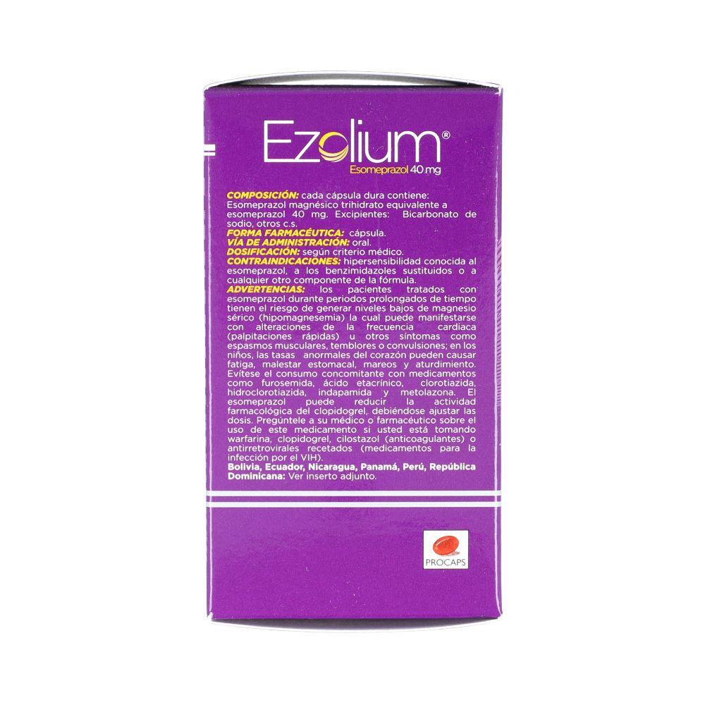 Ezolium 40Mg Frasco X 30 Tabletas