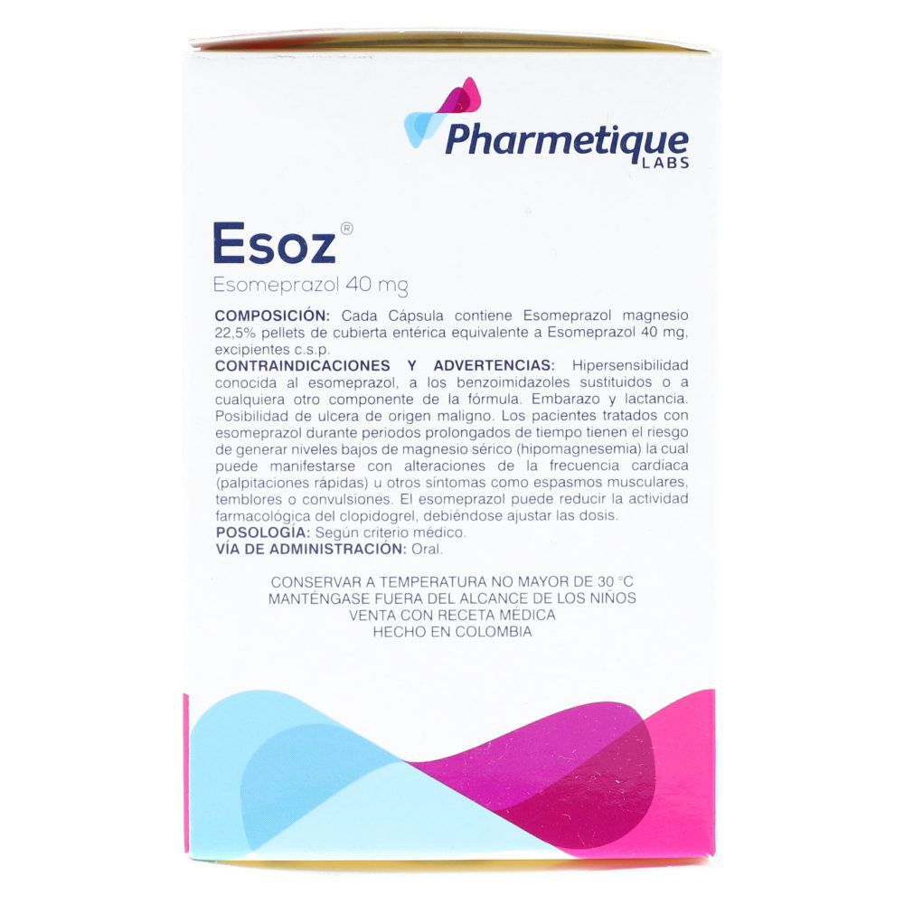 Esoz Cápsulas 40Mg Caja X 60