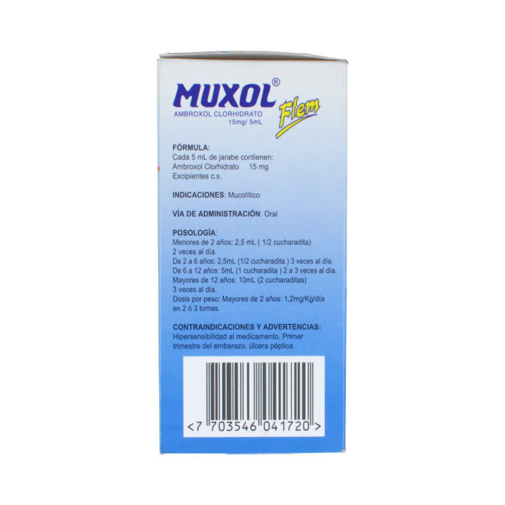 Muxol Flem Niños Jarabe Frasco X 120 mL