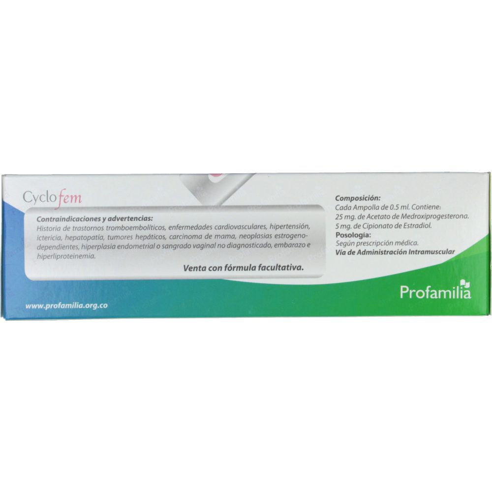Cyclofem Suspensión Inyectable X 1 Ampolla X 0.5mL