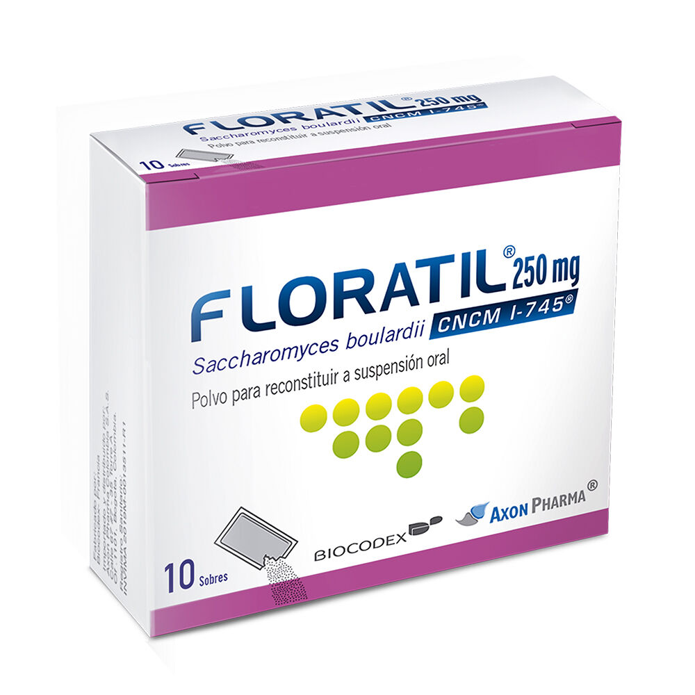 Floratil 250Mg Caja X 10 Sobres Granulado