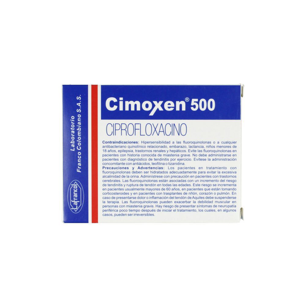 Cimoxen 500Mg Caja X 10 Tabletas
