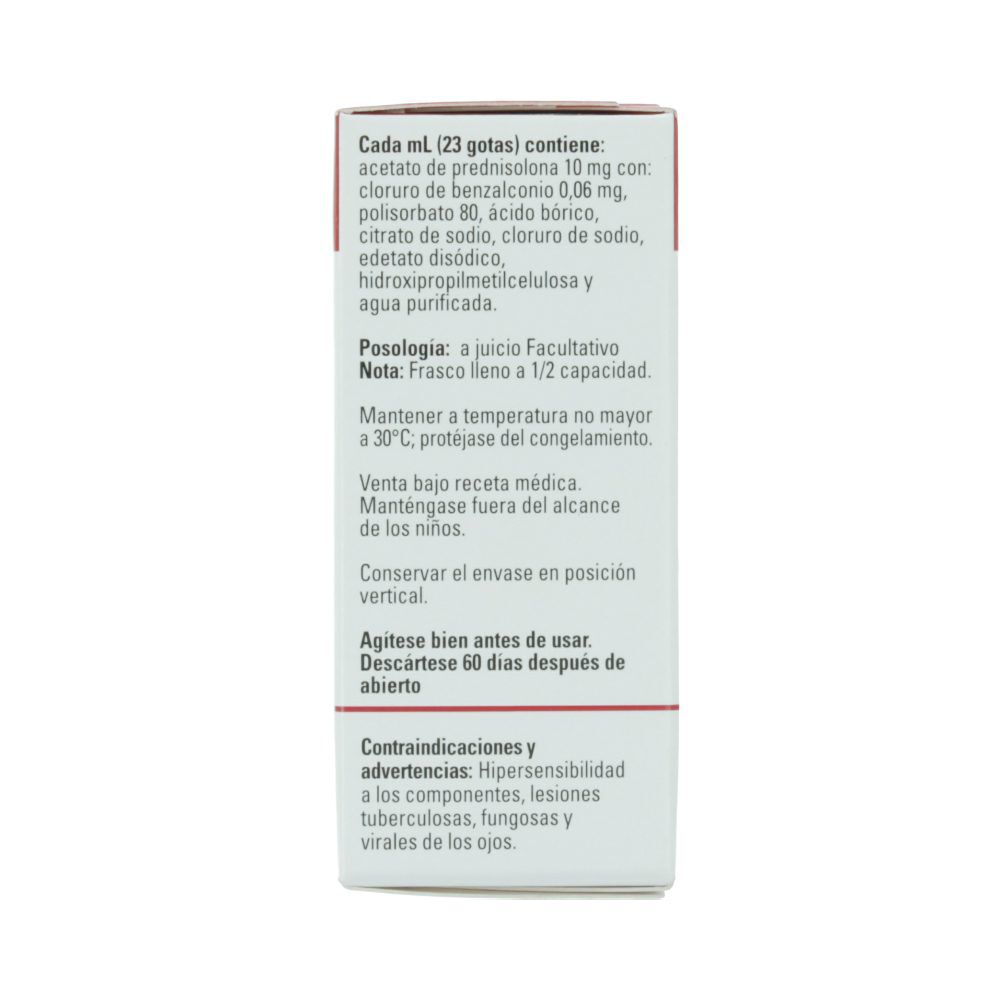 Pred F 10Mg/mL Suspensión Oftalmologica Frasco X 5mL