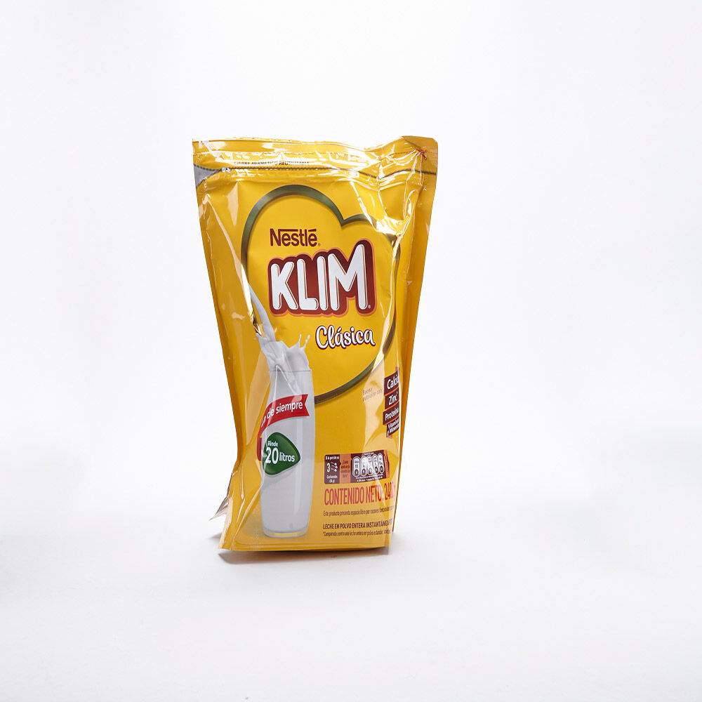 Klim Leche En Polvo Nestle Clasica Calcio Zinc Bolsa X 2400Gr