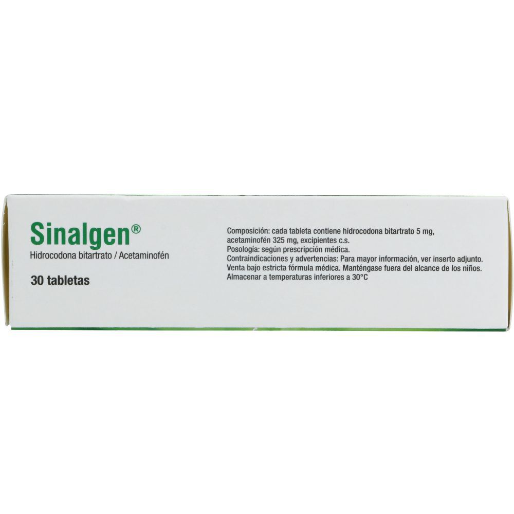 Sinalgen (325+5)Mg Caja X 30 Tabletas