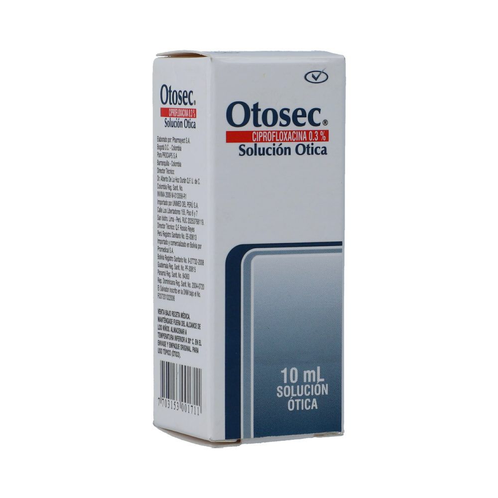 Otosec 3MG/ML(0.3%) Solución Otica Frasco X 10 mL