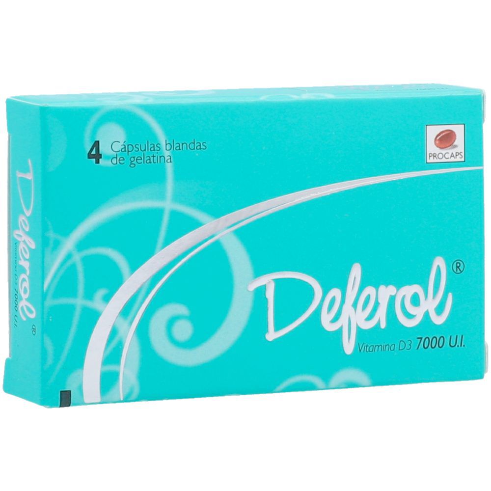 Deferol 7000Ui Caja X 4 Cápsulas Blandas