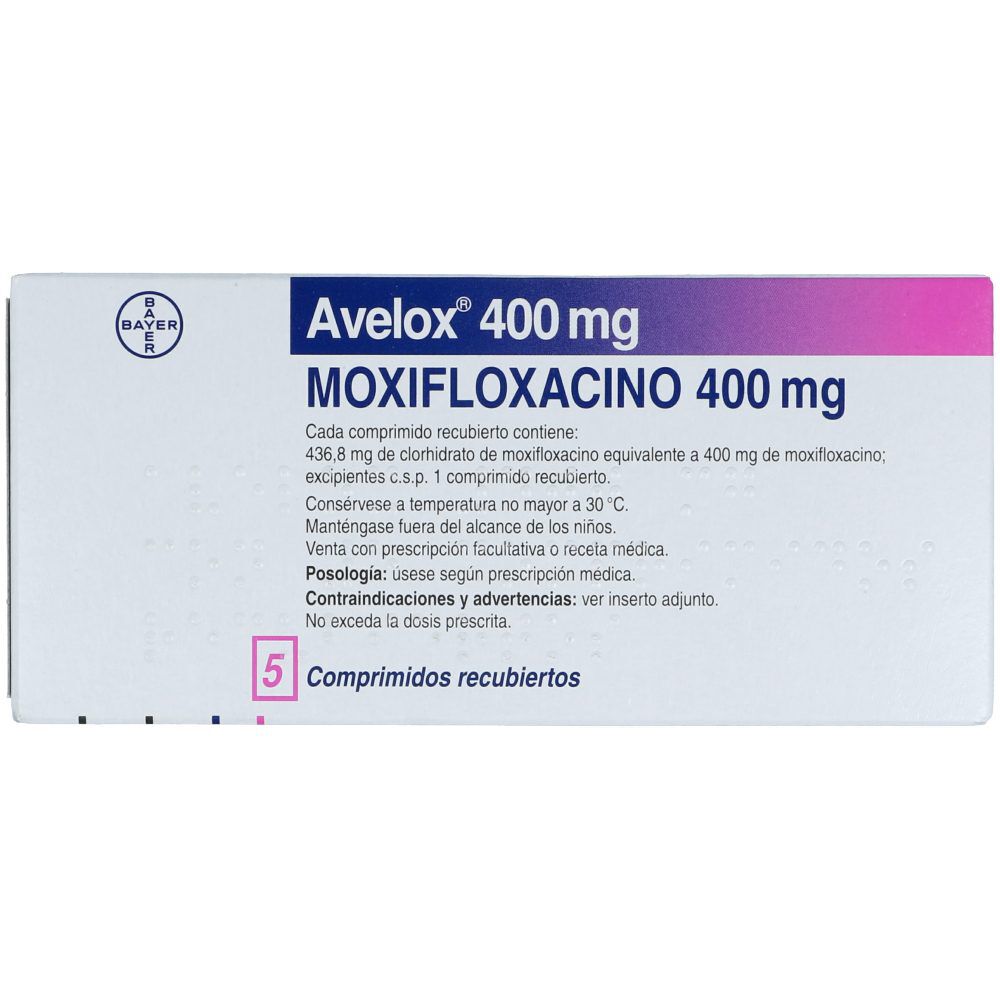Avelox 400Mg Caja X 5 Tabletas