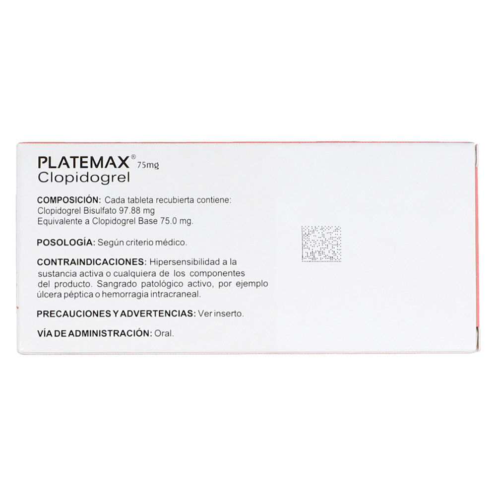 Platemax Tableta Recubierta 75Mg Caja X 30