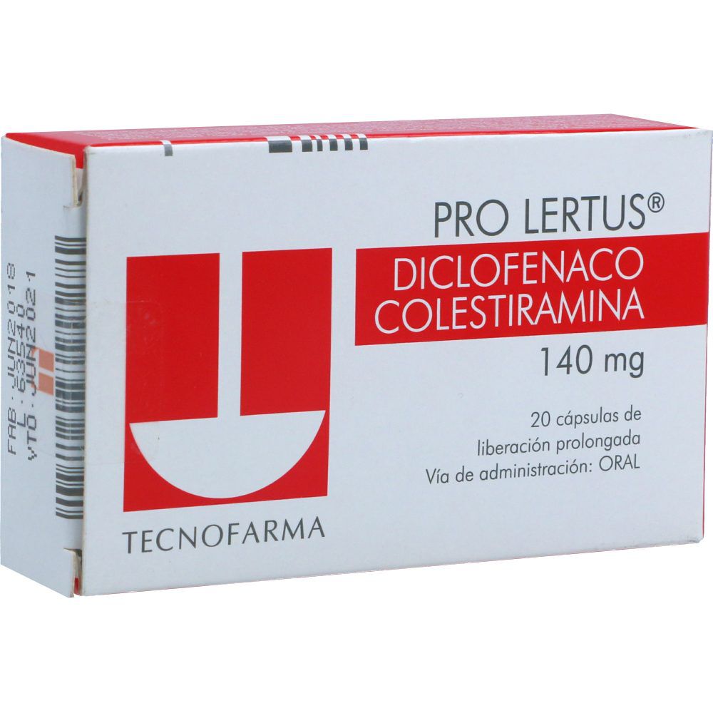 Prolertus 140 Caja X 20 Cápsulas Liberación Prolongada